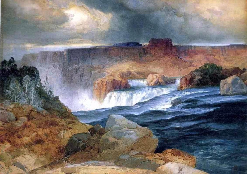 Thomas Moran Shoshone Falls- Idaho Wall Decal