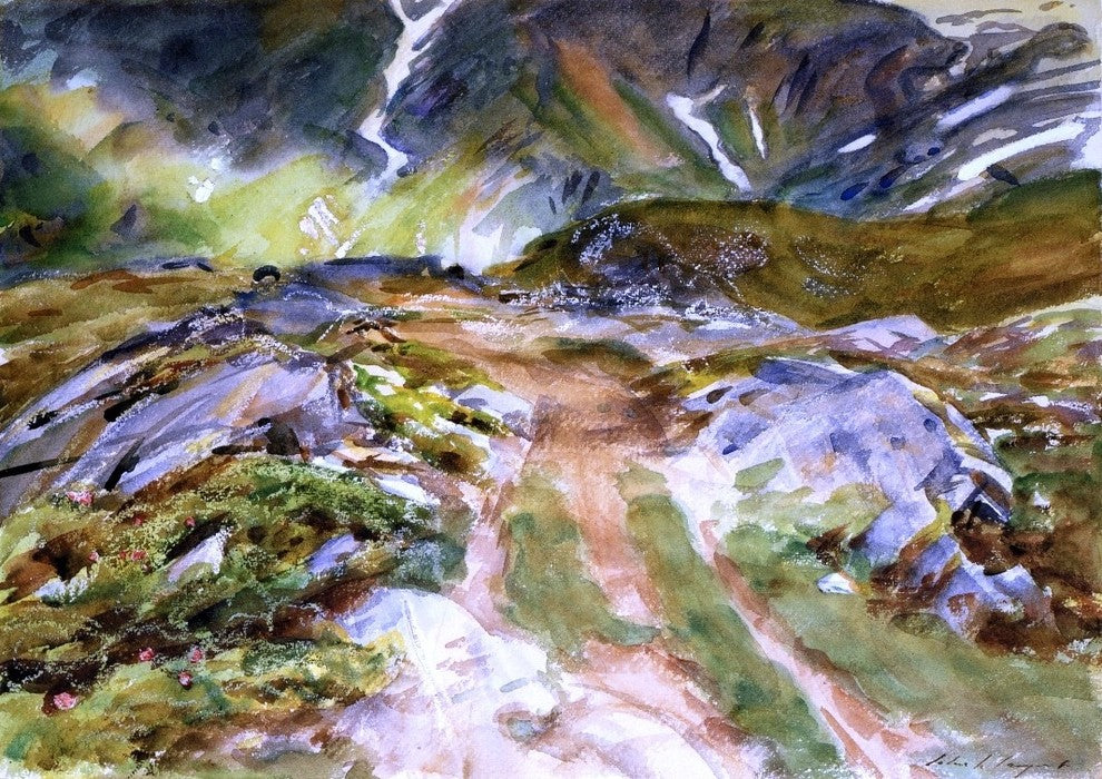 John Singer Sargent Simplon Pass; The Foreground Wall Decal