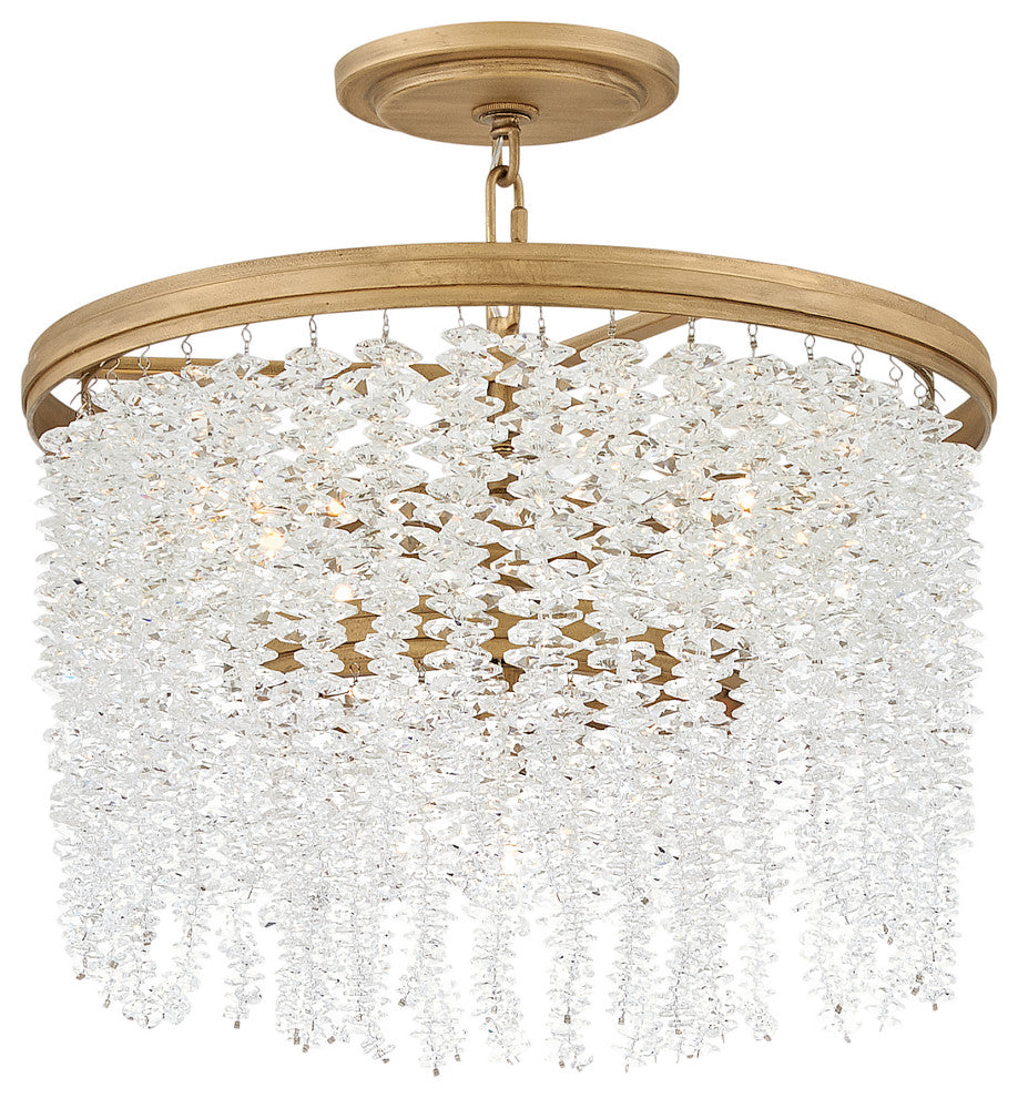Fredrick Ramond Rubina Medium Convertible Semi-Flush Mount, Burnished