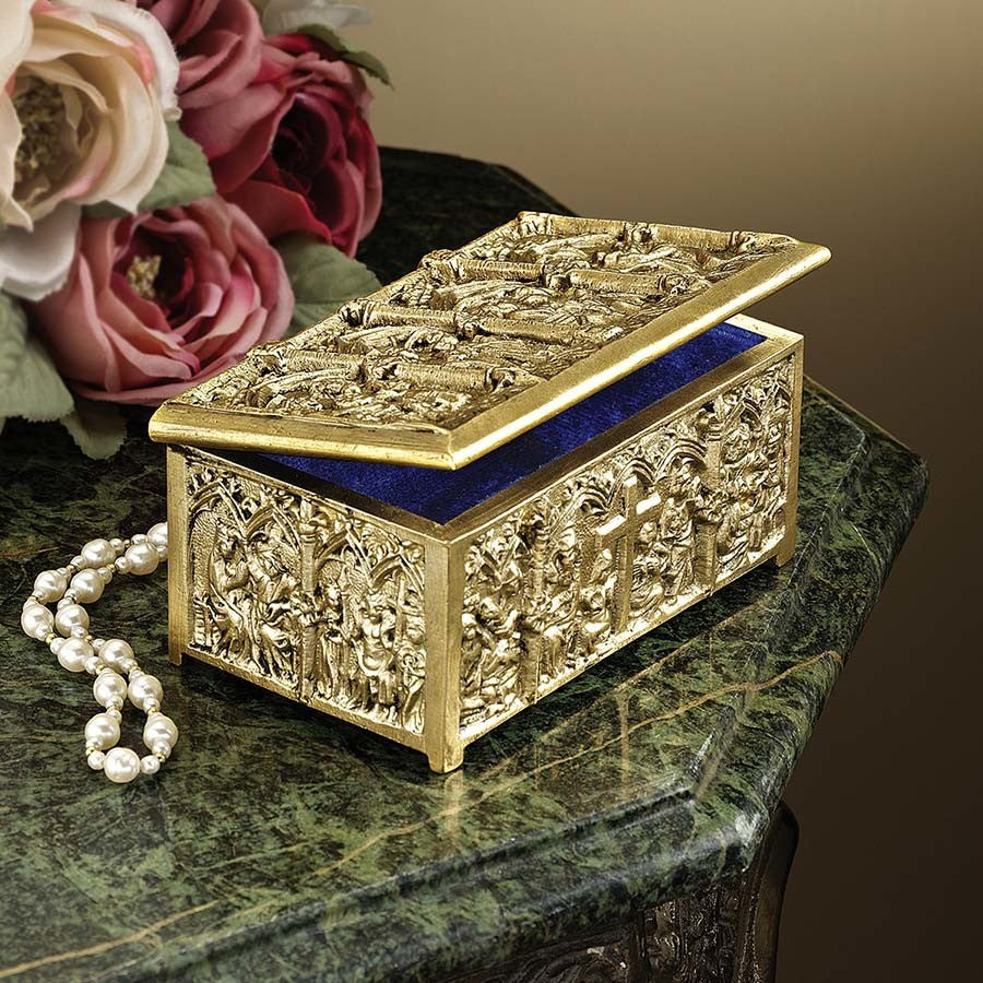Brass Cathedral Reliquary Box