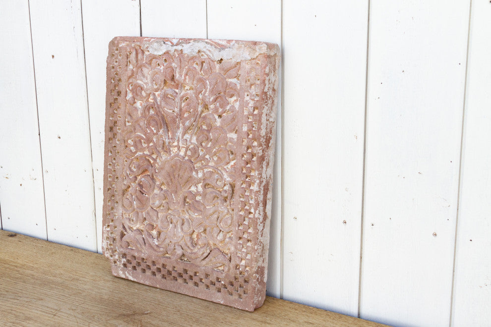 19th Century Carved Stone Panel