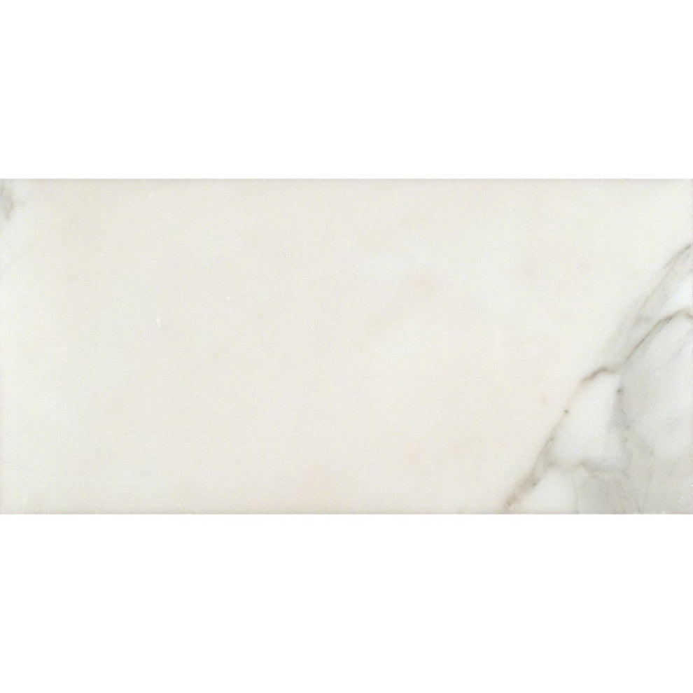 Calacutta 6x18 Polished Marble Tile, 30 Sft