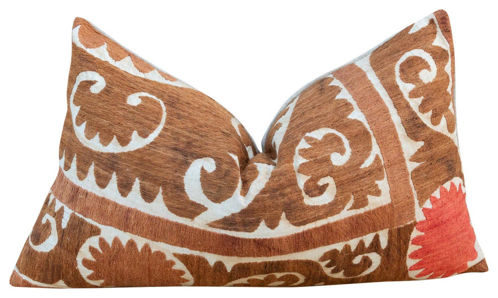 Gulina Thuja Suzani Lumbar Pillow