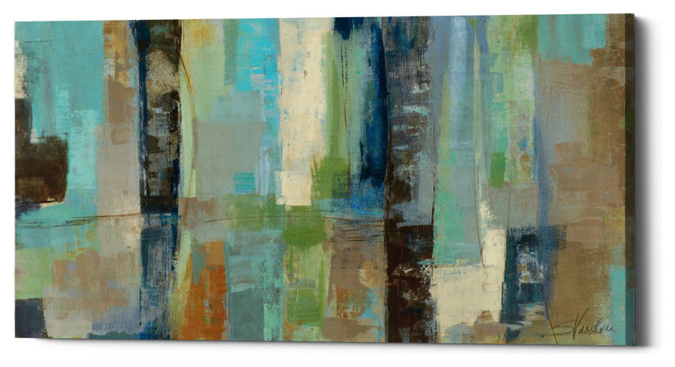 Epic Graffiti "Skylights" by Silvia Vassileva, Giclee Canvas Wall Art,