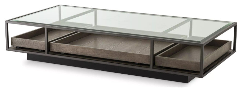 Bronze Framed Glass Coffee Table | Eichholtz Roxton