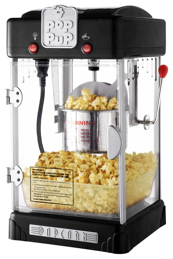 Pop Pup Popcorn Machine 2.5oz Popper With Stainless-Steel Kettle and A