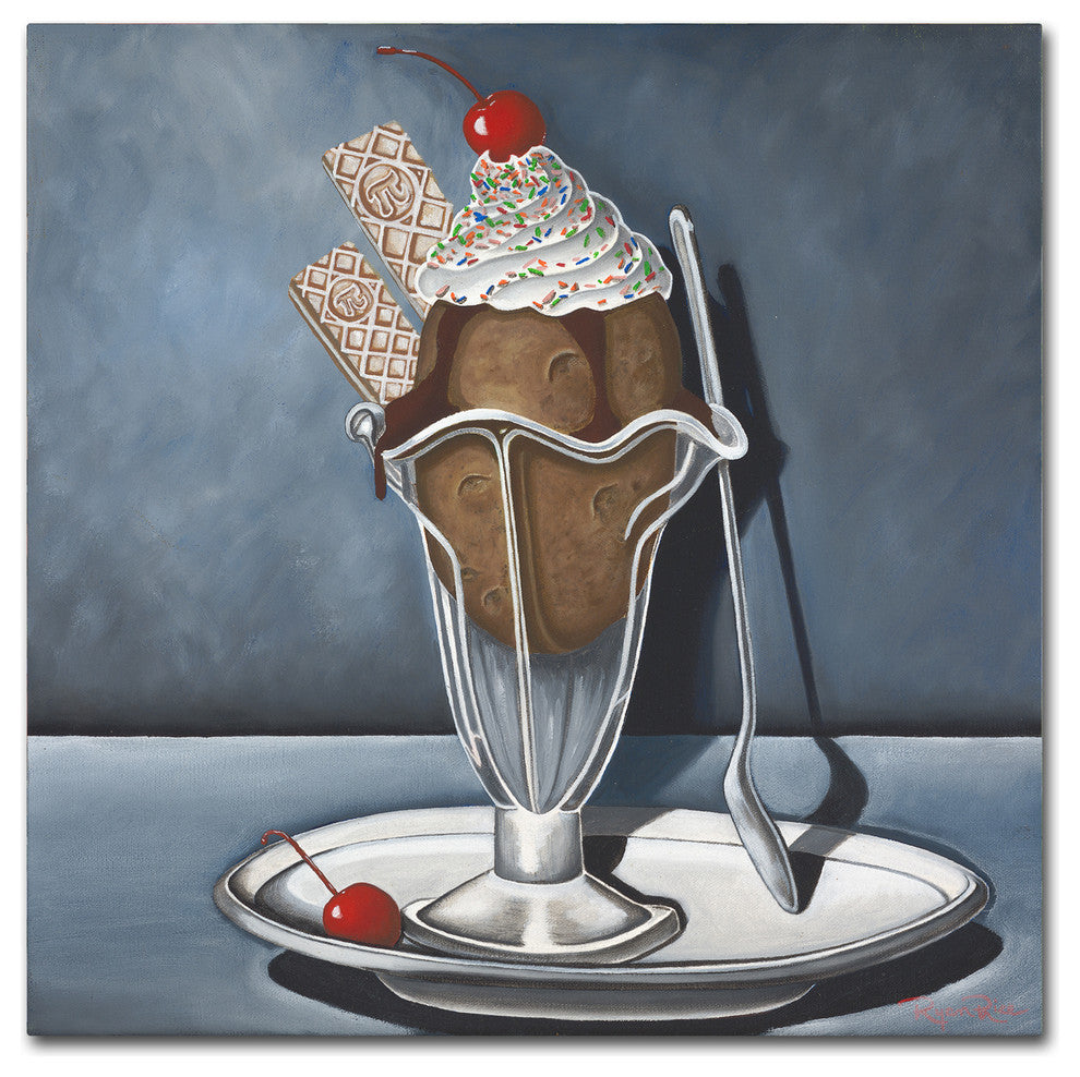 Ryan Rice Fine Art 'Sweet Potato Pi' Canvas Art, 18" x 18"