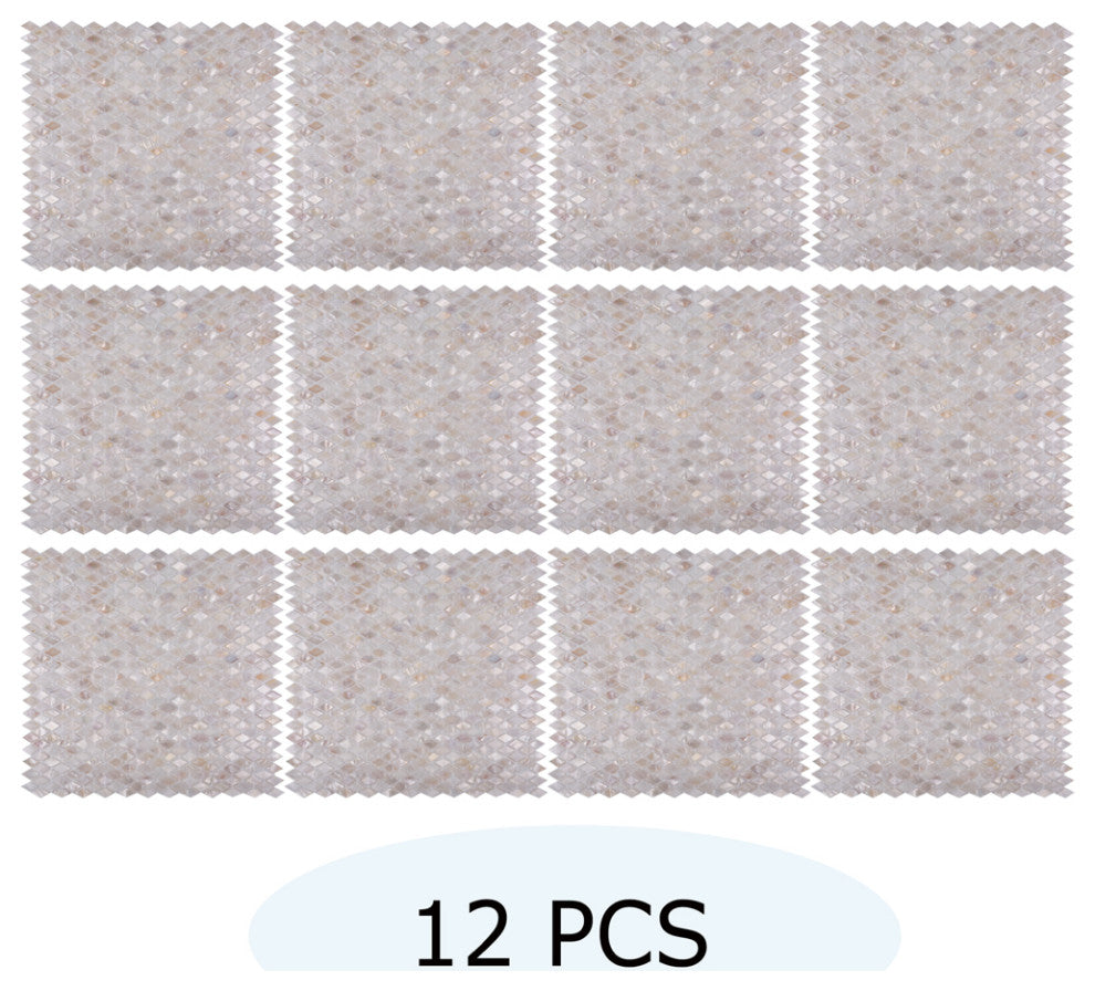 A04 Walls Tiles Mother Of Pearl Shell Backsplash Diamond Rectangle Til