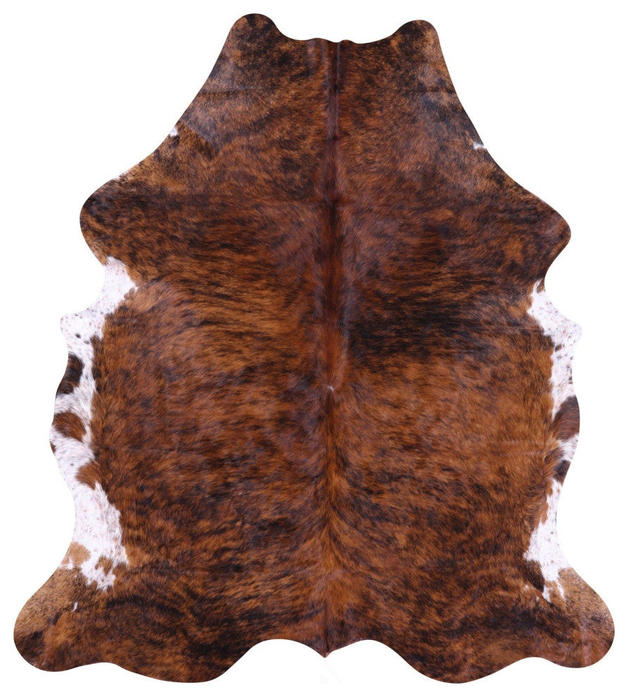Organic Natural Hair-On Cowhide Area Rug 6' 7" X 6' 0" C1914