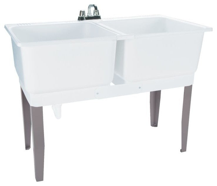 Mustee Utilatwin Laundry Tub Combo 25"x46"x33"