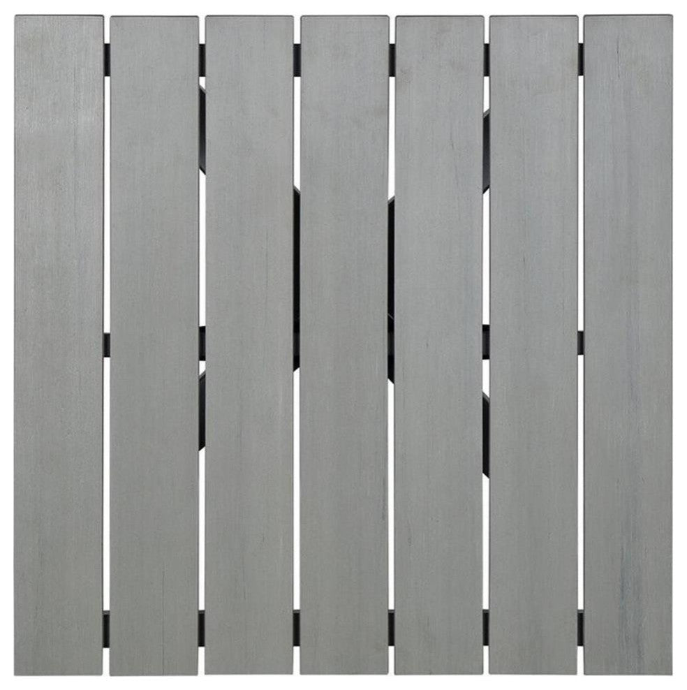 Pemberly Row Outdoor Dining Table in Brown and Gray