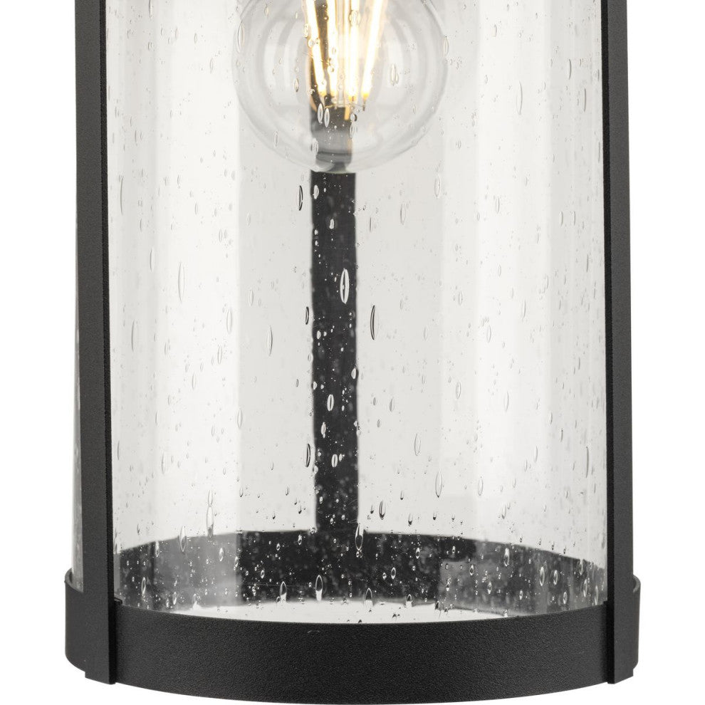 Belden Collection 1-Light Black Modern Farmhouse Outdoor Wall Lantern,