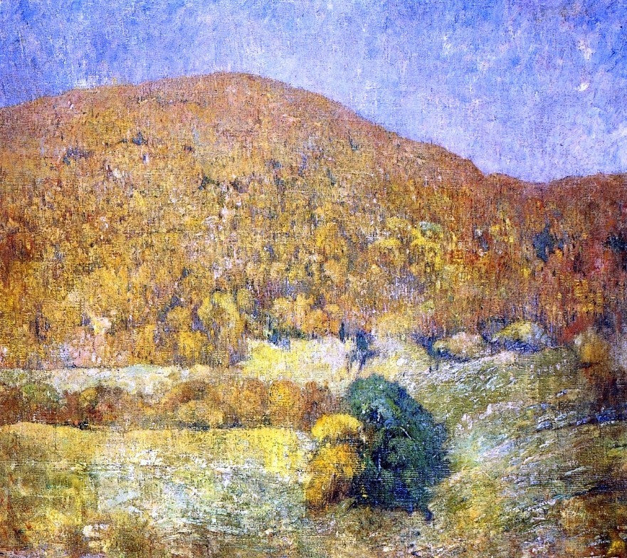 Emil Carlsen Landscape Orange Mountain 20"x25" Wall Decal Print