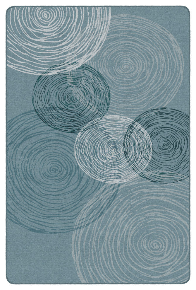 Flagship Carpets Fa1375-34fs 6x9 Kaliedoscope Blue Rug