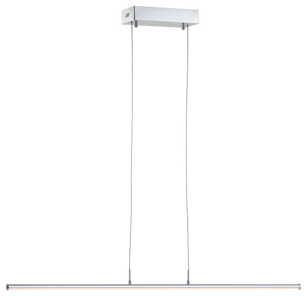 Conley 39.5" Dimmable Adjustable Integrated Led Linear Pendant, Chrome