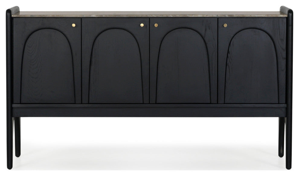 Luna Oak Marble Sideboard