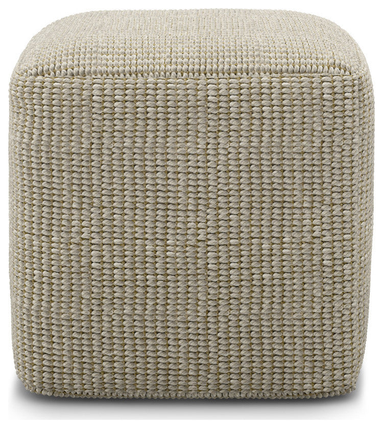 Zelma Square Woven Outdoor/ Indoor Pouf