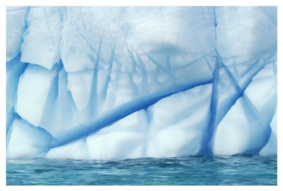 "crevasses Created By The Melting Of The Ice Antarctica" Print 20"x1