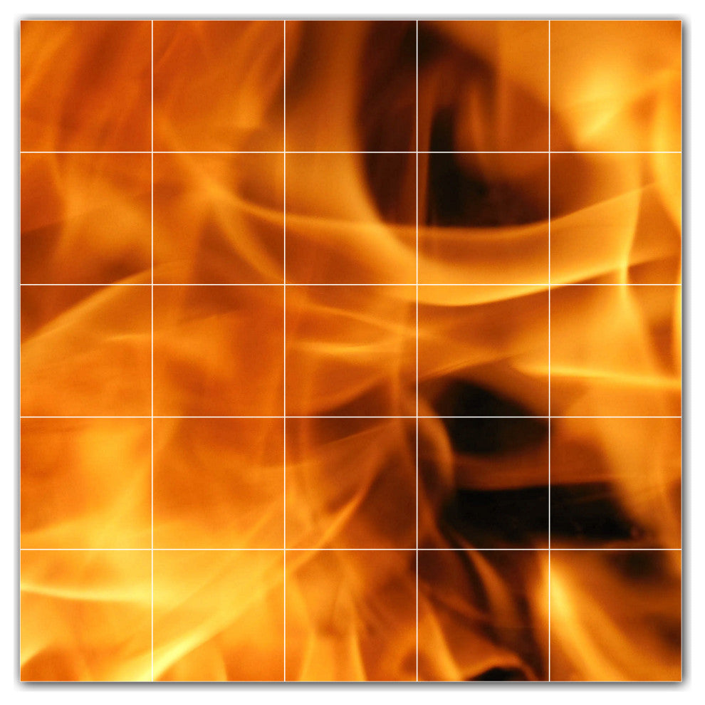 Fire Ceramic Tile Wall Mural Hz500607-55xl. 60" X 60"