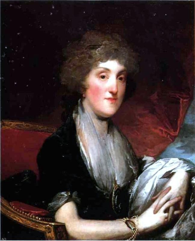 Gilbert Stuart Mrs. Alexander James Dallas nee Arabella Maria Smith Ca