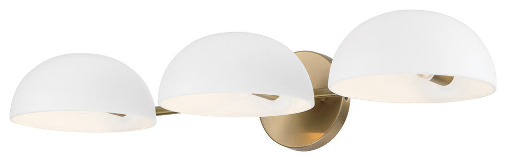Capital Lighting 151431 Reece 3 Light 26"W Vanity Light - Aged Brass