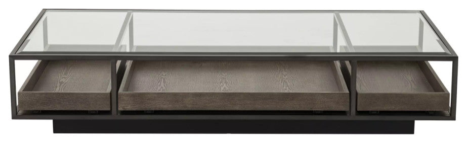 Bronze Framed Glass Coffee Table | Eichholtz Roxton