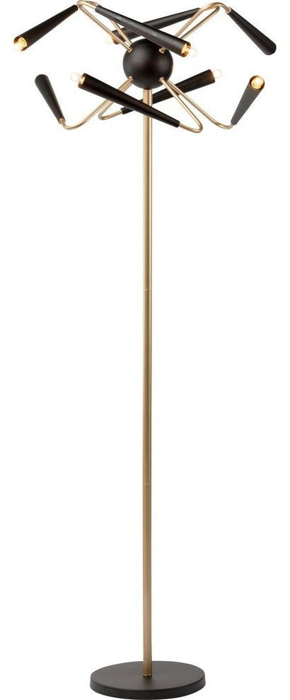 Nuevo Living Phoebe Lighting Floor Lamp| Black Steel Metal