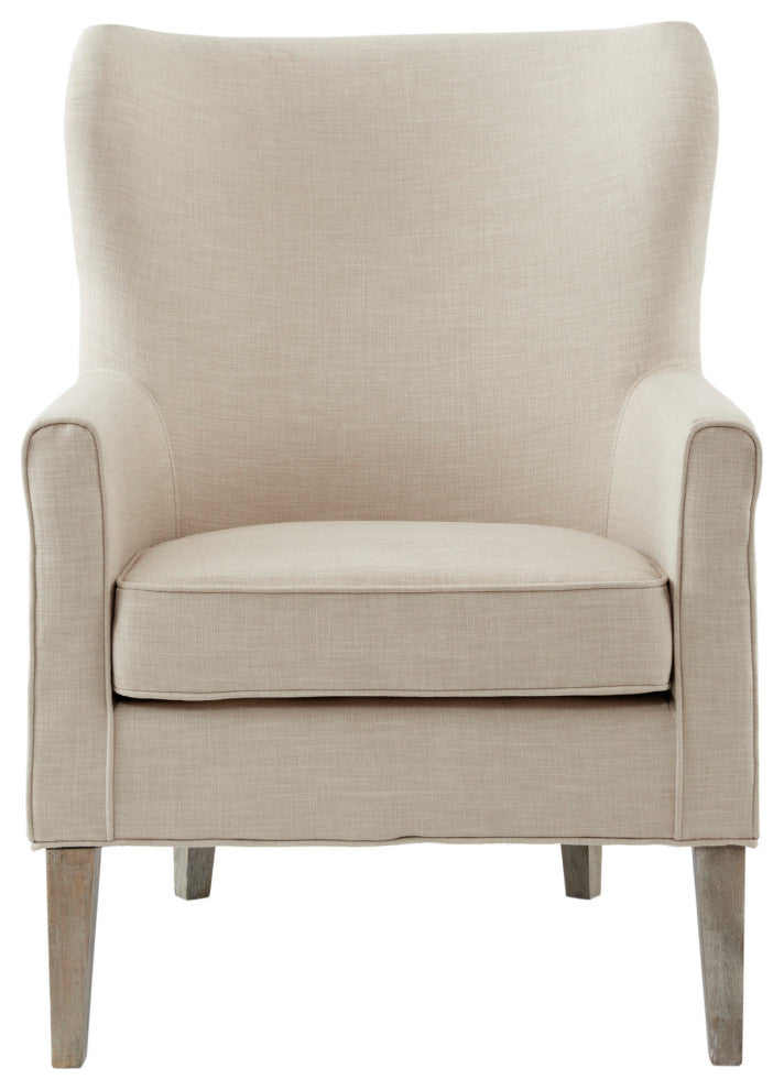 Madison Park Round Wingback Accent Chair Cream