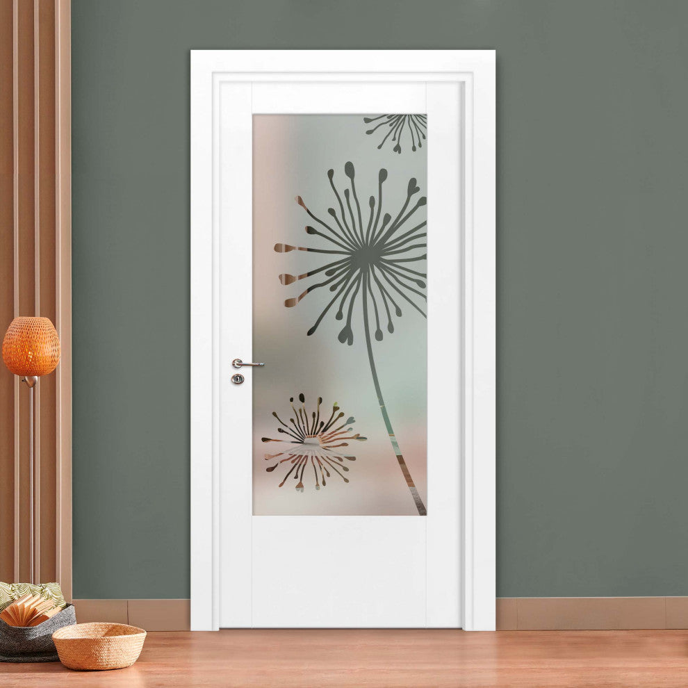 Interior 3/4 Lite Book / Slab Door with Glass Panel + Semi Private Des