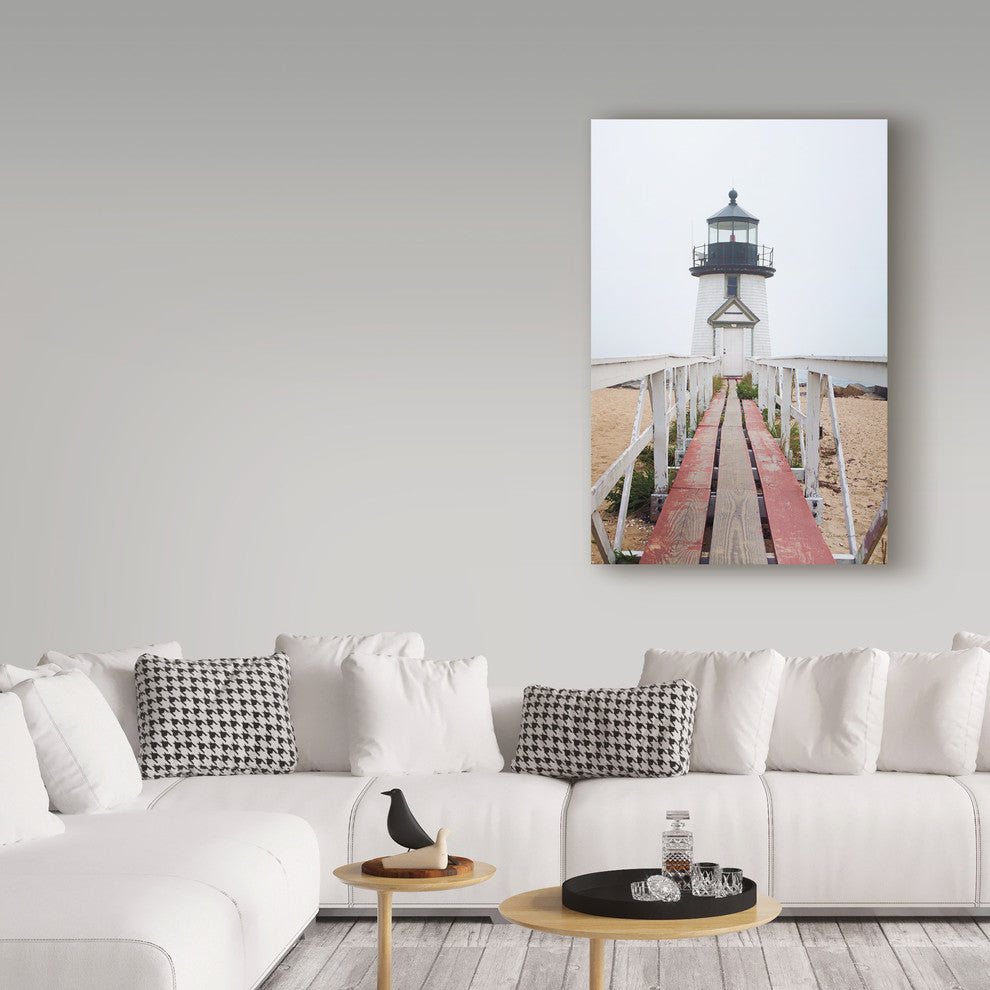 Laura Marshall 'Brant Point Lighthouse' Canvas Art