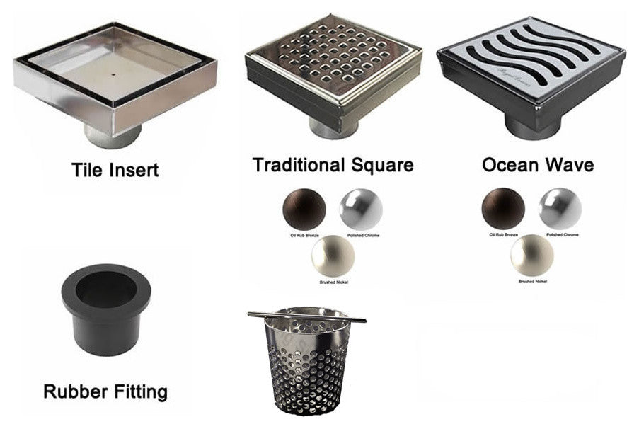 Quick Pitch Shower Slope System Vinyl Complete Kits, Bathtub Side Drai
