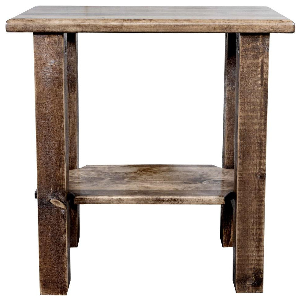 Homestead Collection Chairside Table, Stain and Lacquer Finish