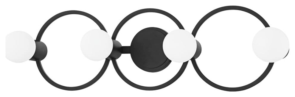 Hope 4-Light Bath Bracket Textured Black