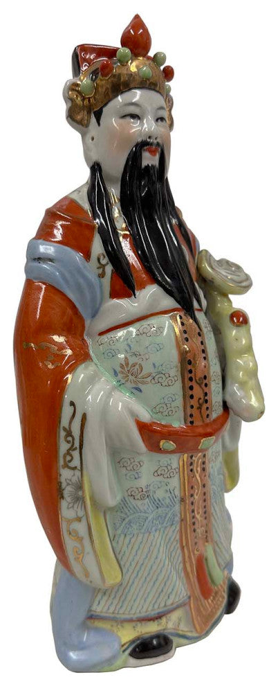 Consigned Vintage Chinese Fu Lu Shou Feng Shui Trio Gods Figurines Sta