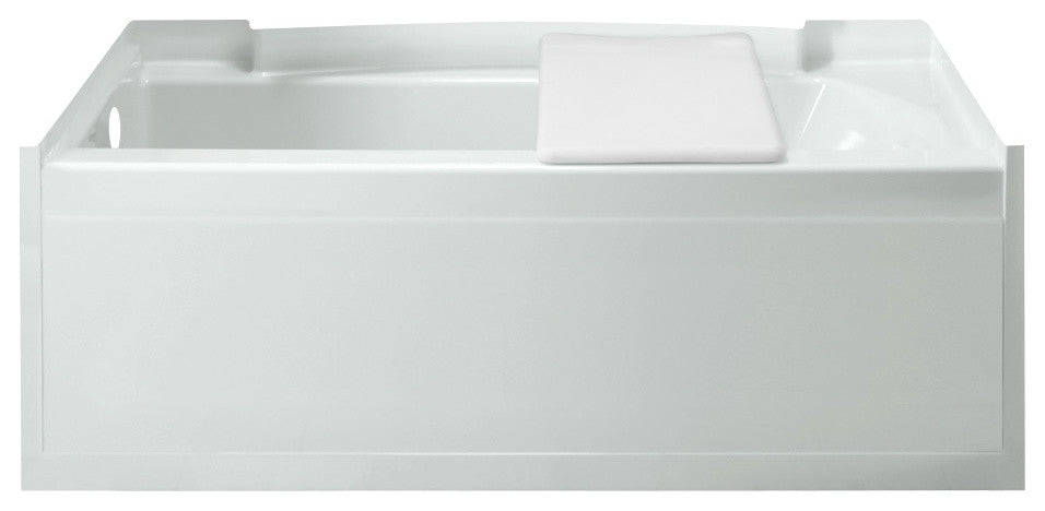 Sterling Accord 60"x32"x15" Vikrell Left-Hand Bath, White