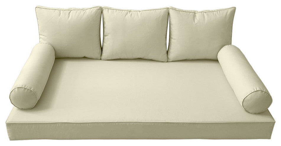 S3 Twin Size 6PC Pipe Daybed Mattress Cushion Bolster Pillow Complete