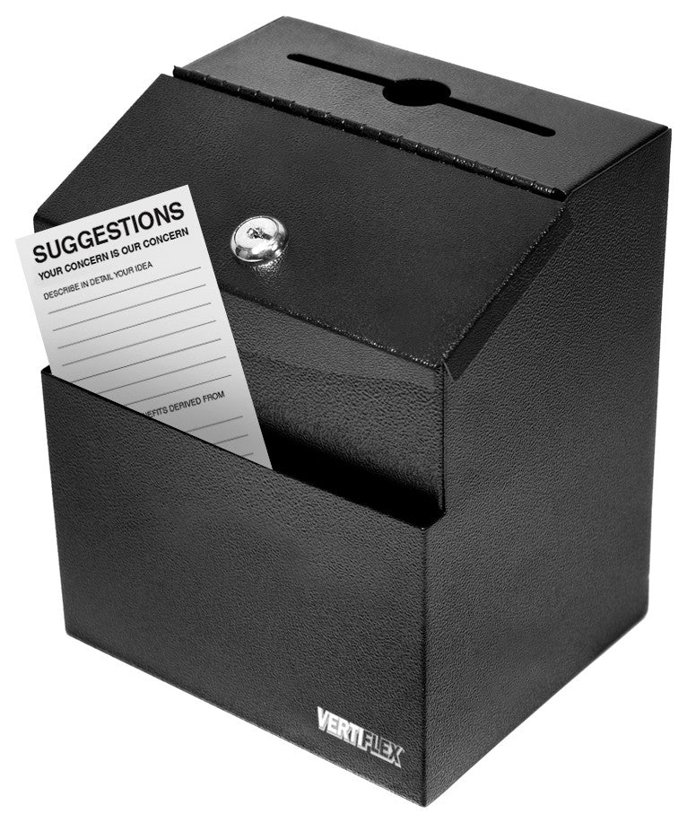 Steel Suggestion Box, Black