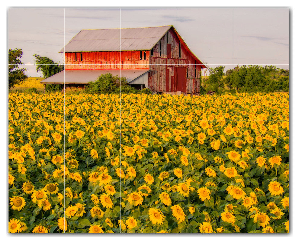 Farm Ceramic Tile Wall Mural Hz500573-54xl. 60" X 48"
