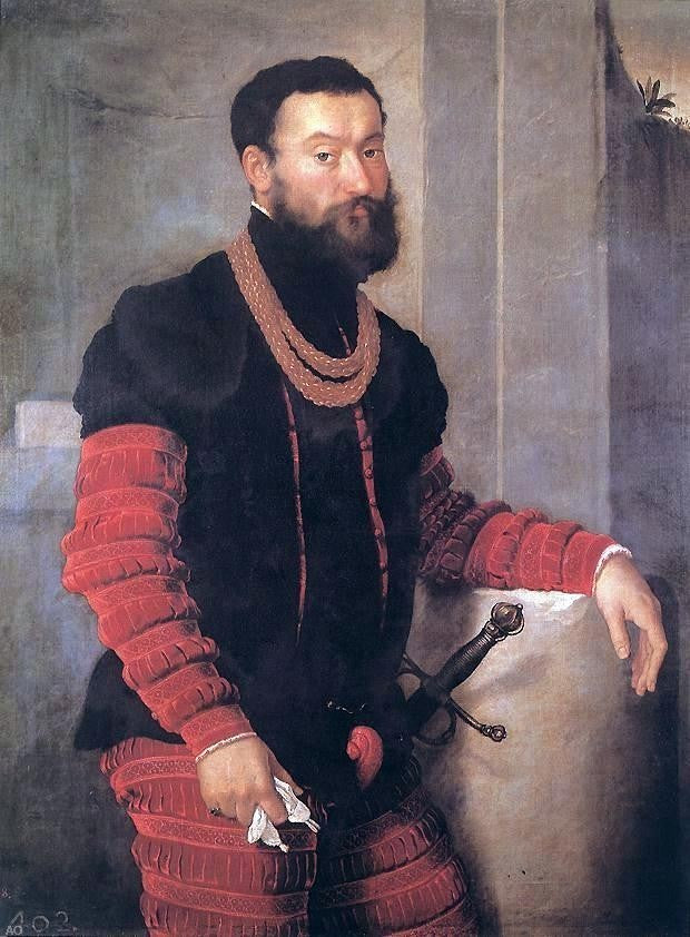 Giovanni Battista Moroni Portrait of a Soldier Wall Decal Print