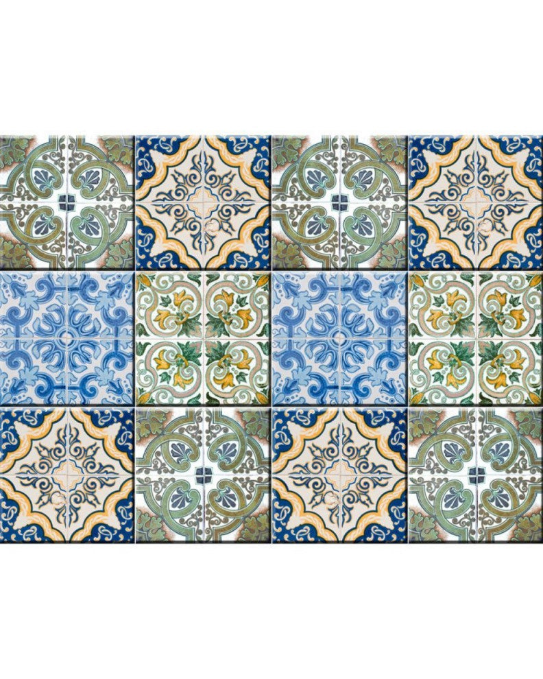 4" X 4" Madison Vintage Mosaic Peel And Stick Tiles