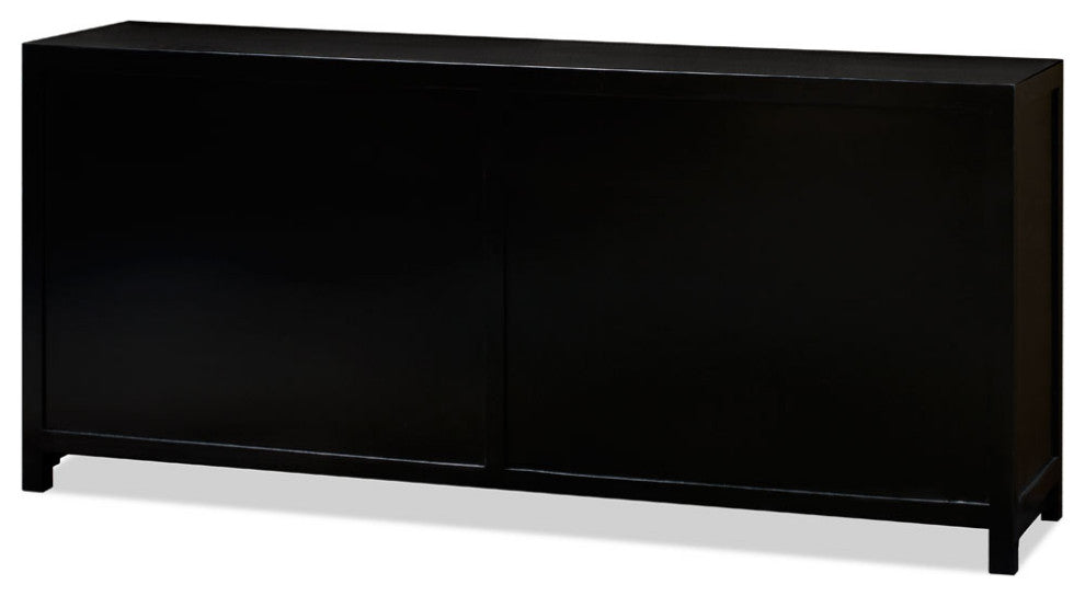 Black Elmwood Chinese Zen Sideboard