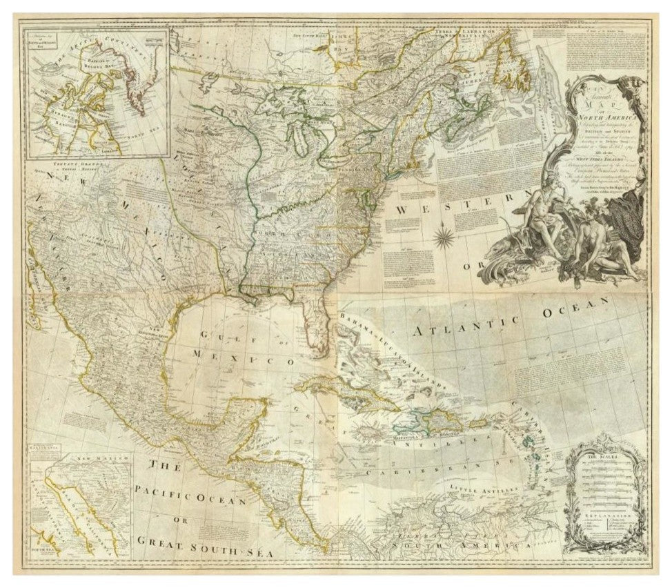 "composite: North America 1776" Digital Paper Print By Thomas Jeffery