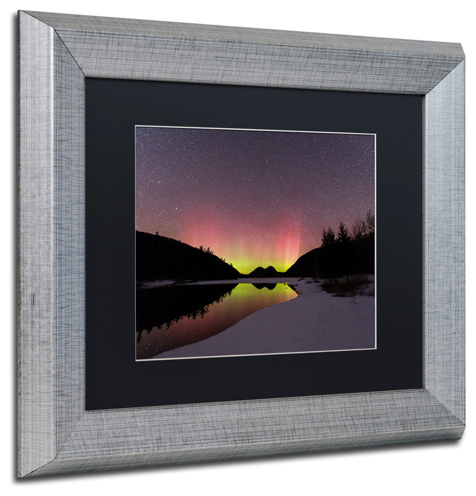 Michael Blanchette 'Electric Dance' Art, Silver Frame, Black Mat, 14x1