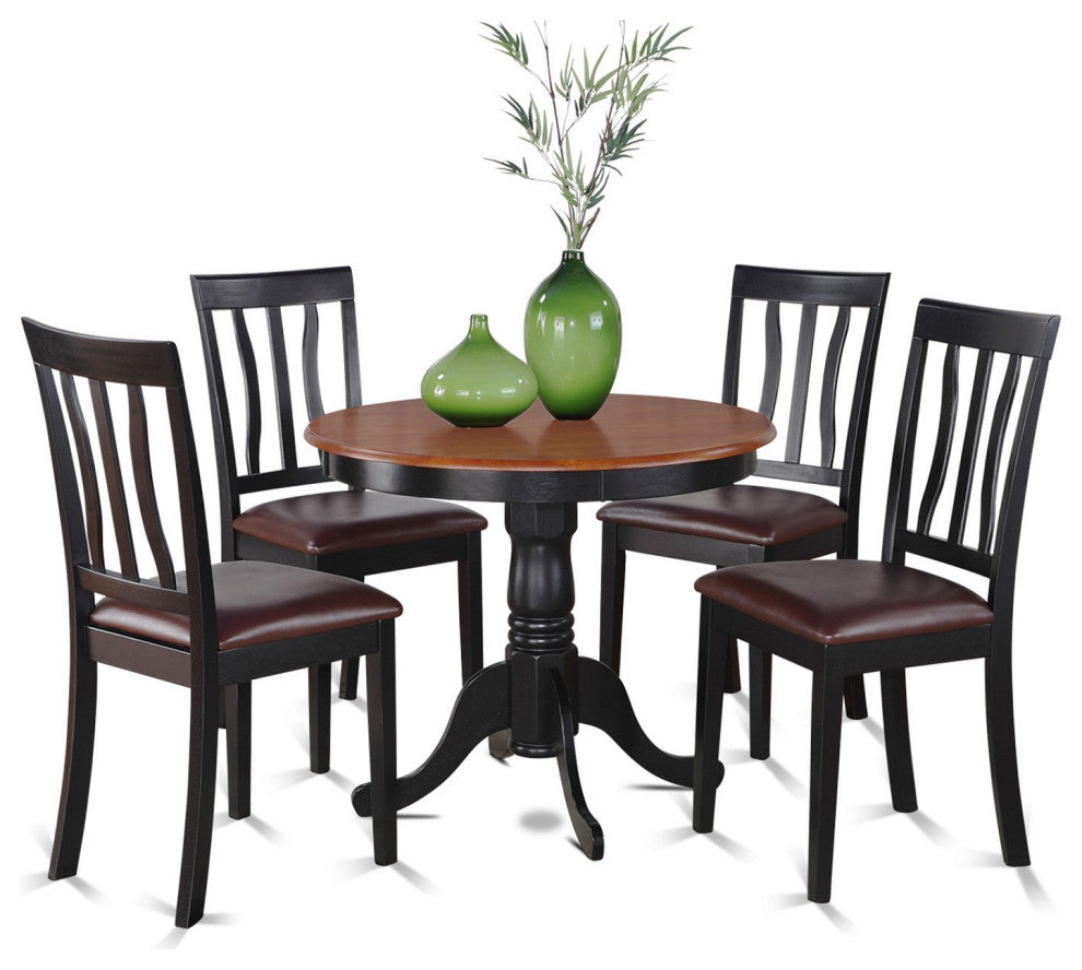 5-Piece Nook Dining Set, Small Table As Well As 4 Dining Chairs