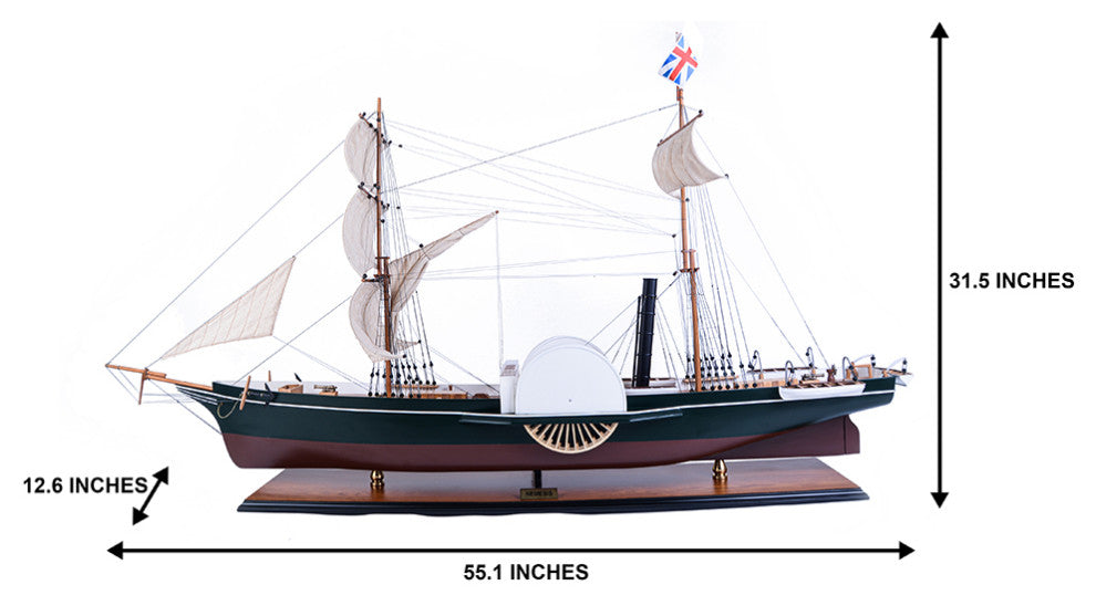 Nemesis Gunboat Museum-quality Fully Assembled Wooden Model Ship
