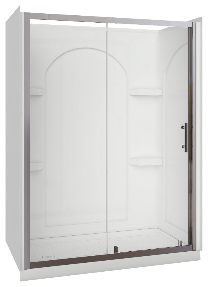 Edson 3 Piece Shower Kit with Acrylic Shower walls and Base 60" x 32"