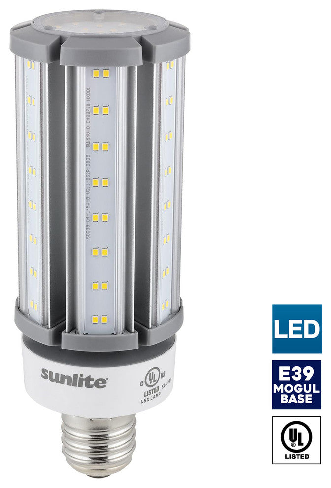 Sunlite LED Corn Bulb, 45W, 5000K Super White, Mogul Base (E39)