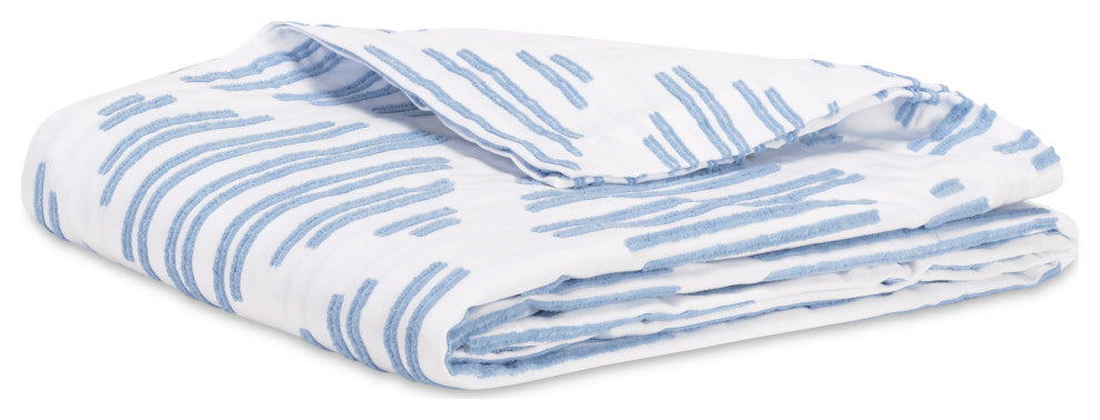 Coast Bluffs Coverlet Sky Twin