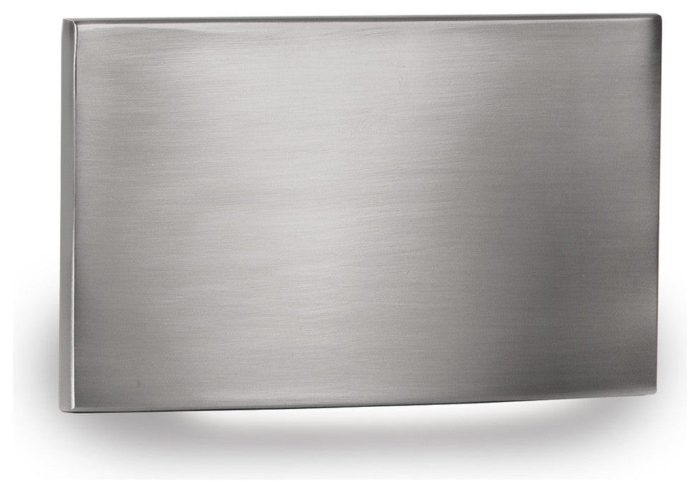 LED Horizontal Scoop Step and Wall Light, Brushed Nickel