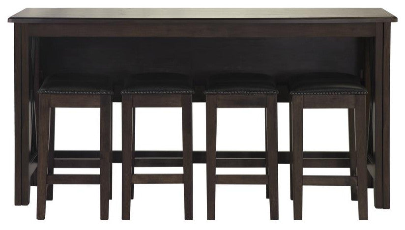 Carmina 5 Pc Drop Leaf Counter Set